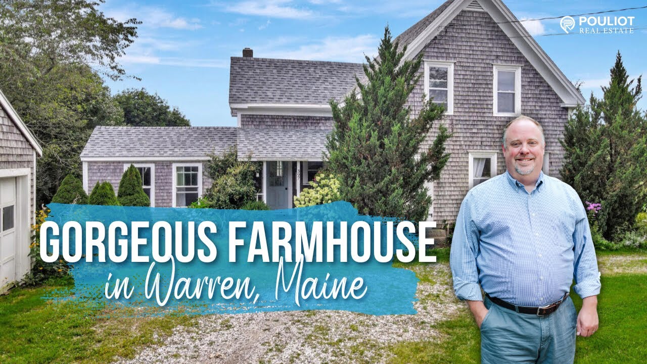 Gorgeous Farmhouse in Warren | For Sale | Maine Real Estate - YouTube