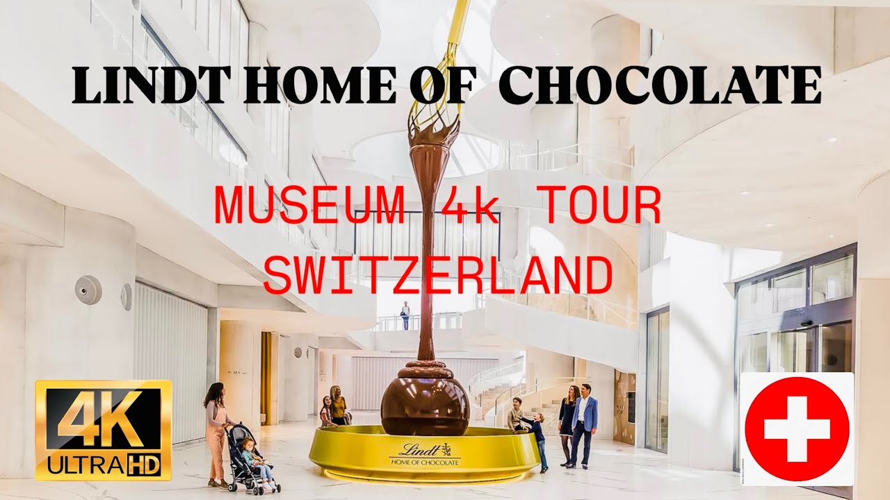 ZURICH 🇨🇭 LINDT HOME OF CHOCOLATE FACTORY TOUR [4K] | SWITZERLAND 2024 ...