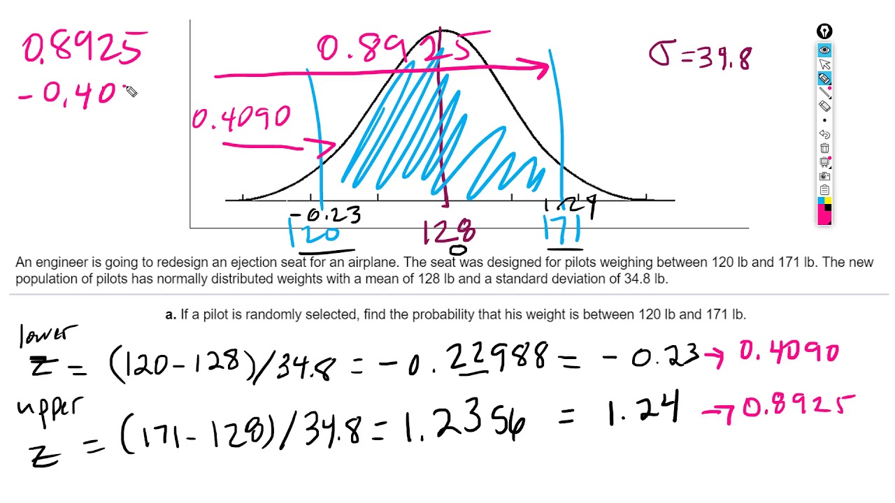 Normal Distribution Application - YouTube