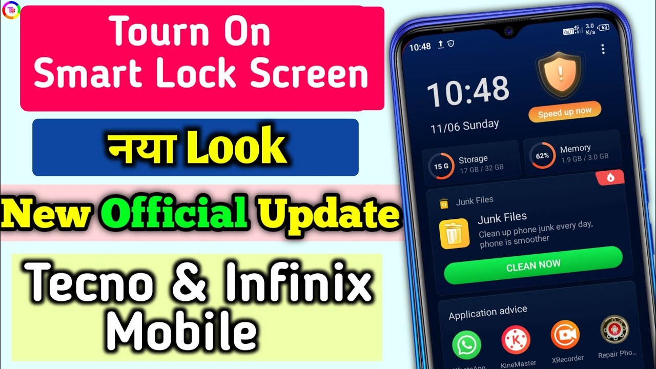New Update | Turn On Smart Lock Screen In Tecno Phone | Tecno Mobile ...