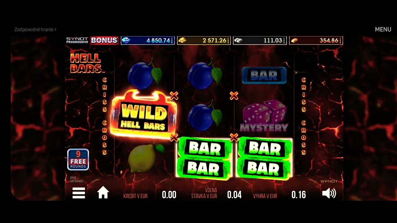 Automaty: Hell Bars 25 free rounds 0.04 bonus (Tipsport) - YouTube
