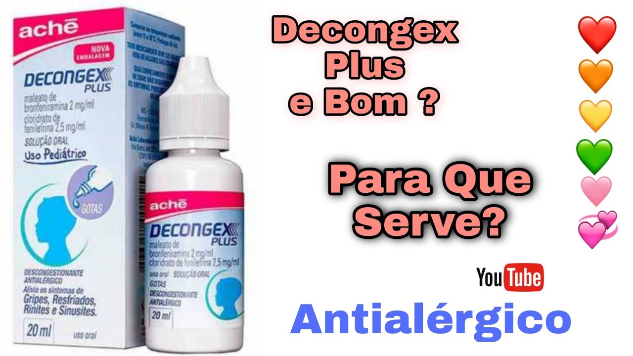 Decongex Plus /Para Gripes , Resfriados, Renite e Sinusite ...