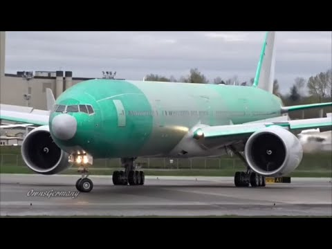 KLM Boeing 777-300ER PH-BVO RTO & Taxi Testing B4 1st Flight @ KPAE ...