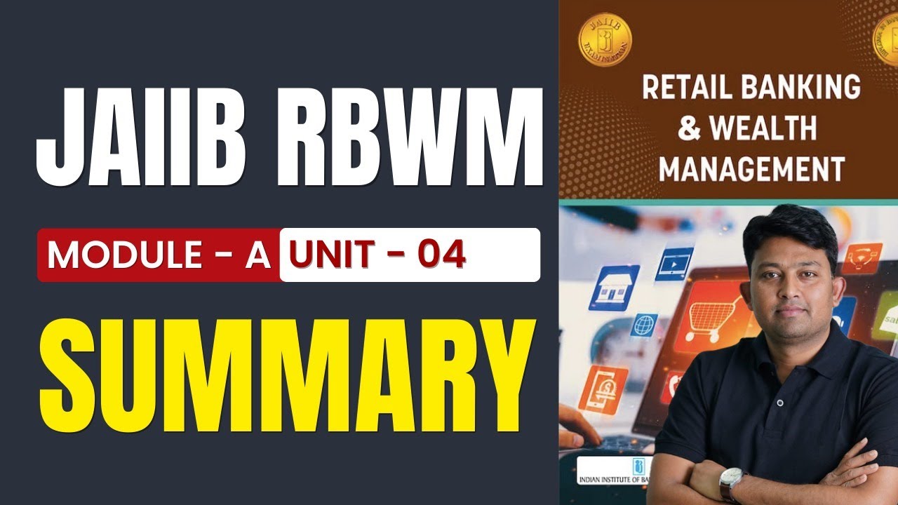 JAIIB RBWM Module A Unit 4 Summary | JAIIB Exam Online Preparation ...