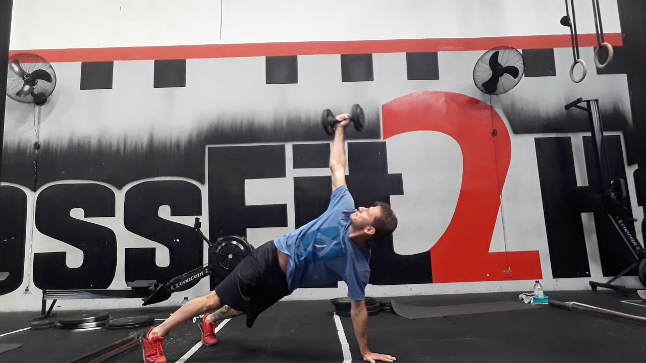 Plank Row w/ trunk rotation - Remada unilateral com rotação tronco ...