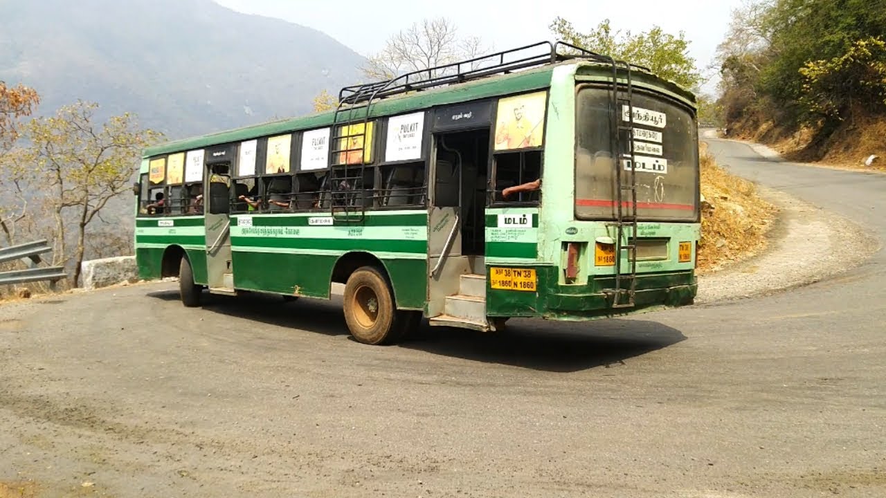 Govt Bus Crossing Bargur Hairpin Bend Hills Road Anthiyur to Madam ...