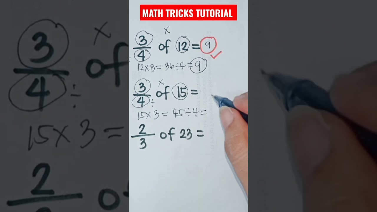 Part 85: Math Tricks Tutorial #math #mathematics #mathtricks #shorts #short #shortvideos - YouTube