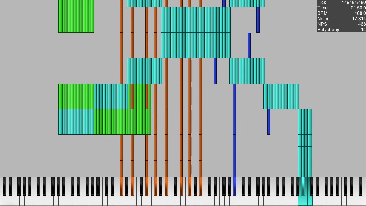 [BLACK MIDI] UMP - February 131K notes ~ Zxythesia - YouTube