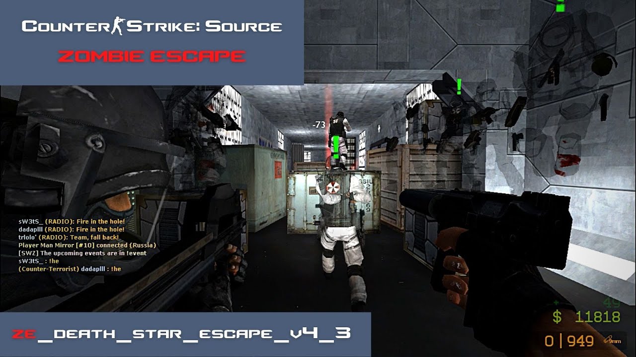 Counter-Strike: Source Zombie Escape | ze_death_star_escape_v4_3 - YouTube