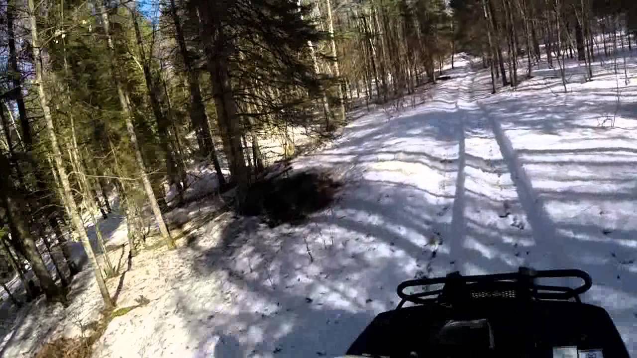 Last ATV Tracked Ride of the Winter - YouTube