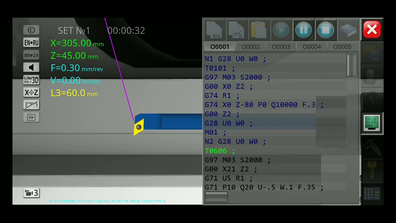 g74 drilling cycle and G71 boring cycle - YouTube