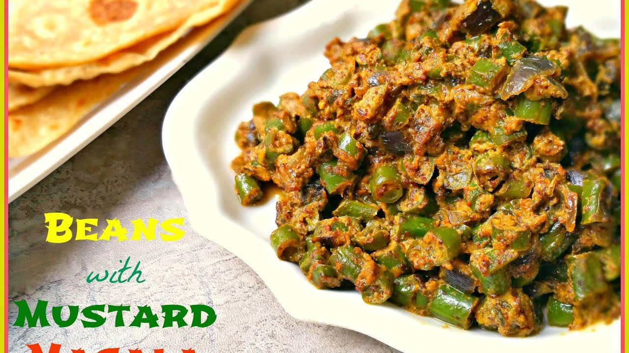 Beans with Mustard Masala | Green Beans Sabzi with Mustard Paste | Aava ...