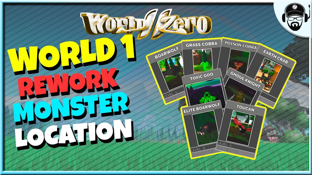 World 1 Monster Location *updated* | World Zero | ROBLOX - YouTube