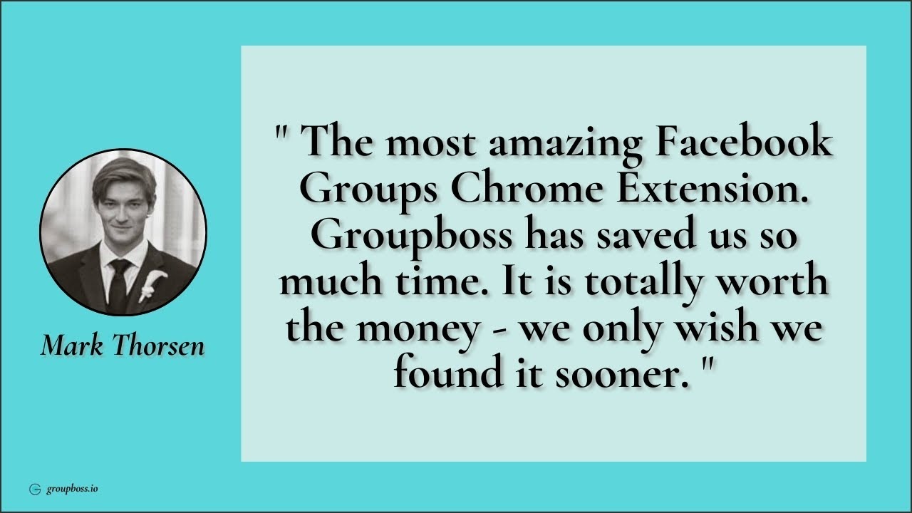 The Most Amazing Facebook Groups Chrome Extension - Mark Thorsen - YouTube