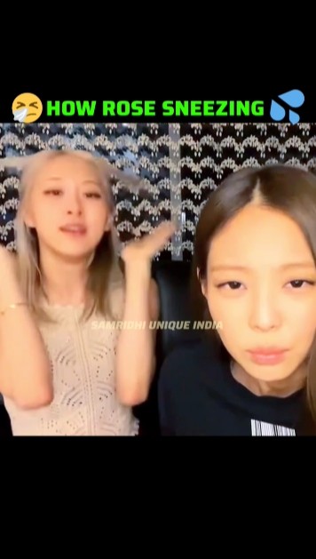 rose and jennie sneezing 🤧 #jennie #rose #likejennie #kpop #100k # ...