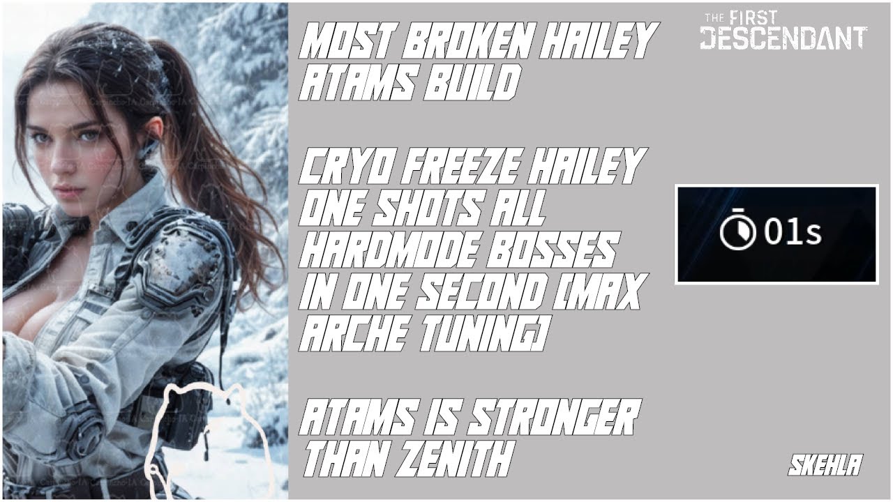 Most Broken Hailey ATAMS build for Solo Hardmode Boss | Easily 1 Second ...