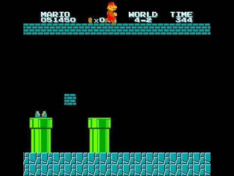 VS. Super Mario Bros. - World 4-2 Warp Zone to World 5 - YouTube
