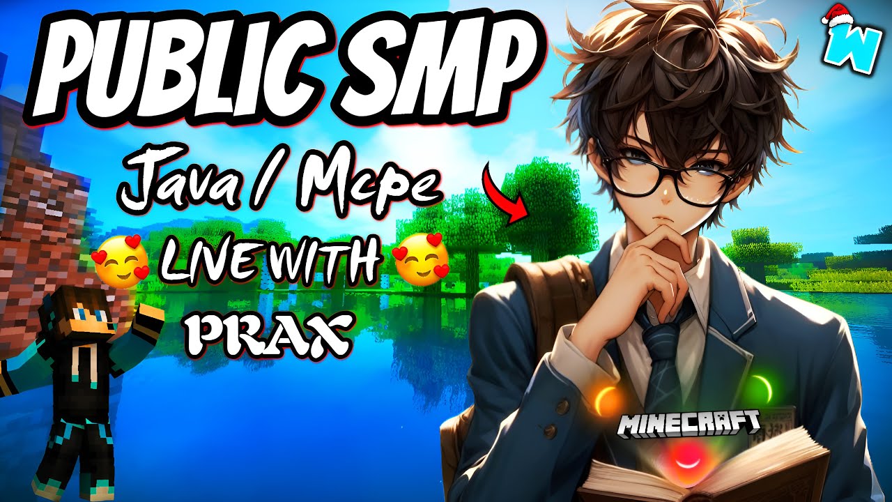 🔴MINECRAFT PUBLIC SMP | CRACKED SMP 24/7 JAVA / MCPE LIVE SERVER WITH ...