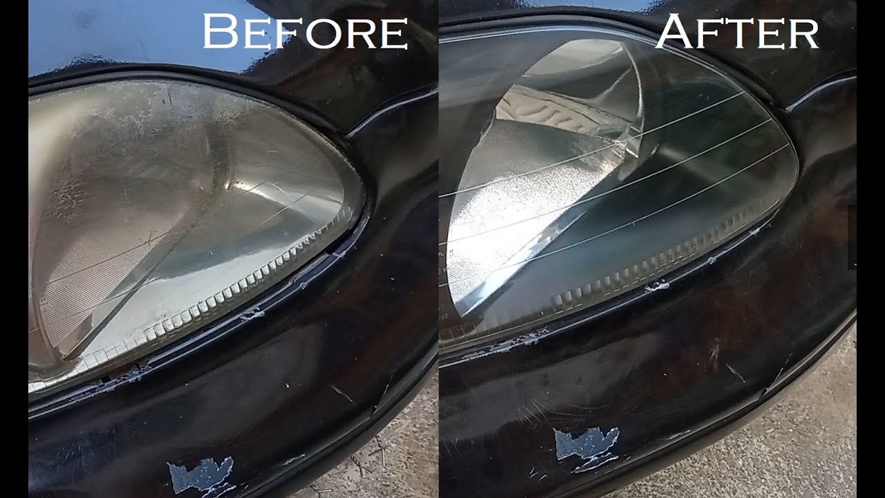 Headlight Restoration and Modification - Honda Civic 96 bigote - YouTube