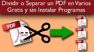 Dividir o Separar un PDF en Varios Gratis y sin Instala... | Doovi