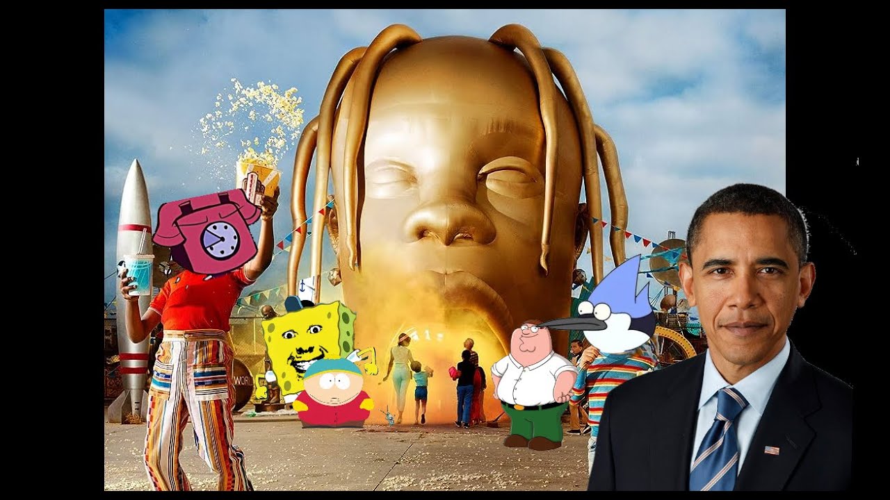 SICKO MODE ft Plankton, Eric Cartman, Mordecai, Phone Guy, Barack Obama ...