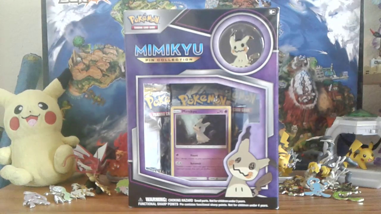 Opening a Mimikyu Pin Collection Box!!! - YouTube