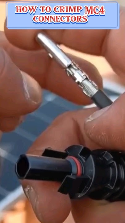 how to crimp MC4 connectors | MC4 connectors #shortvideo #viral - YouTube
