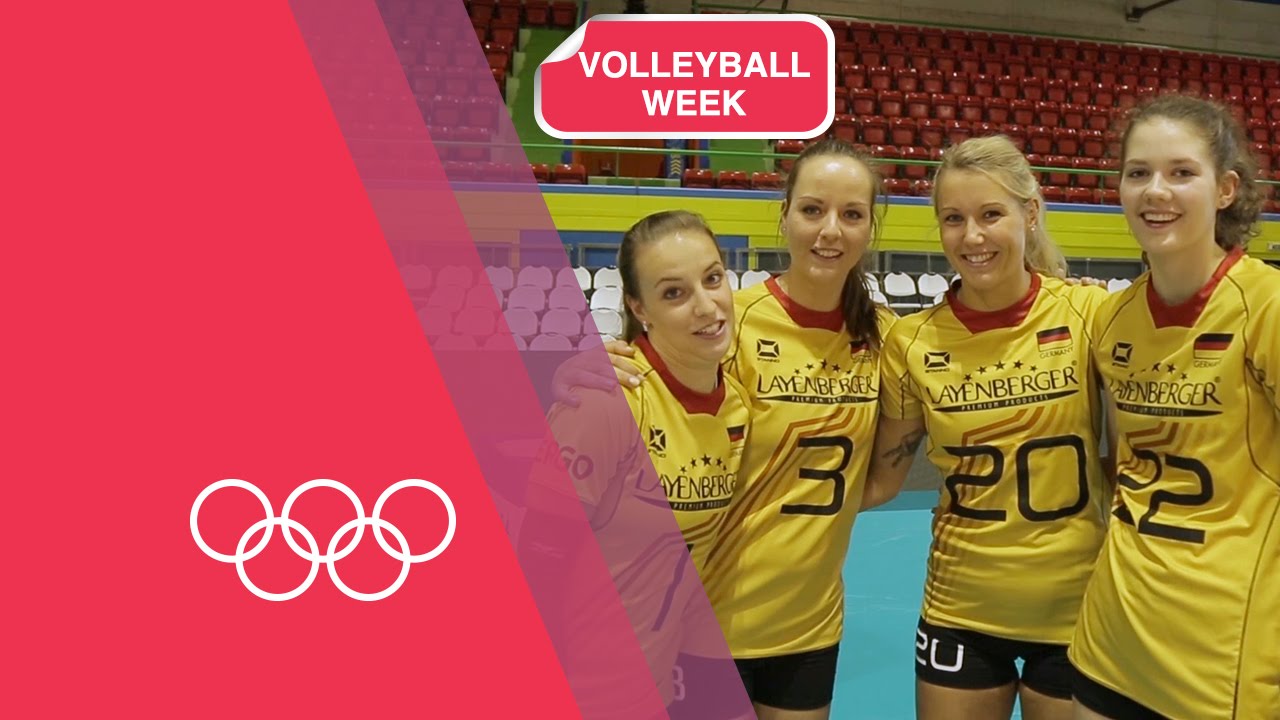 Volleyball Serving Challenge with Germany Women's Team | Volleyball ...