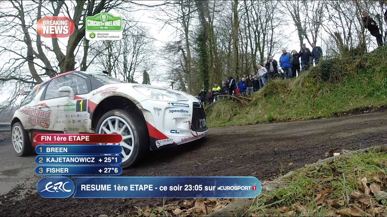 FIA ERC - Circuit of Ireland Rally - Standings after Leg 1 - YouTube