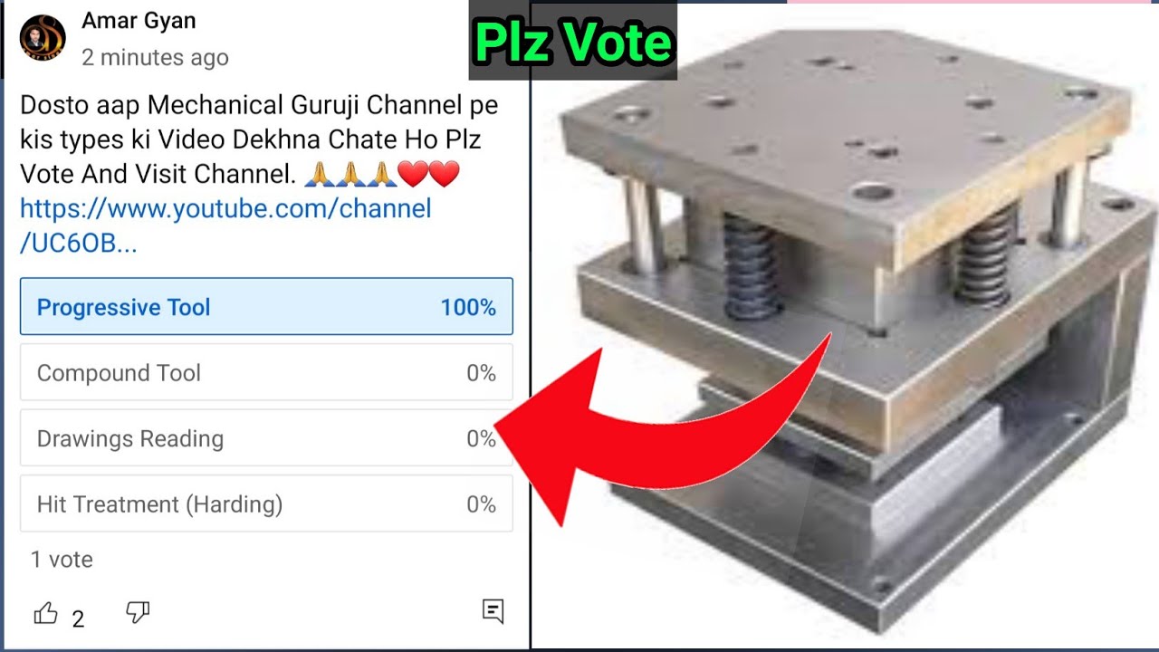 Progressive Tool || Compound Tool || Drawings Reading || Hit Treatment ...