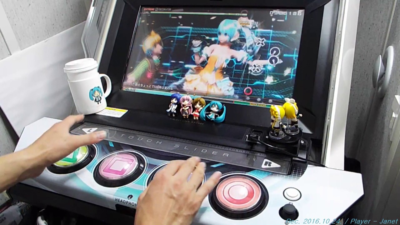 [PS4] DECORATOR Playthrough on the Arcade Cabinet(Hatsune Miku PDFT ...