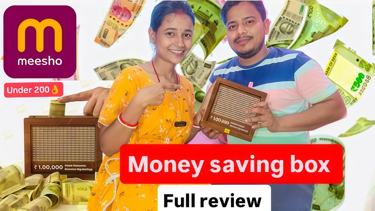 Money saving box | coin piggy bank saving box |meesho product review/ 1 ...