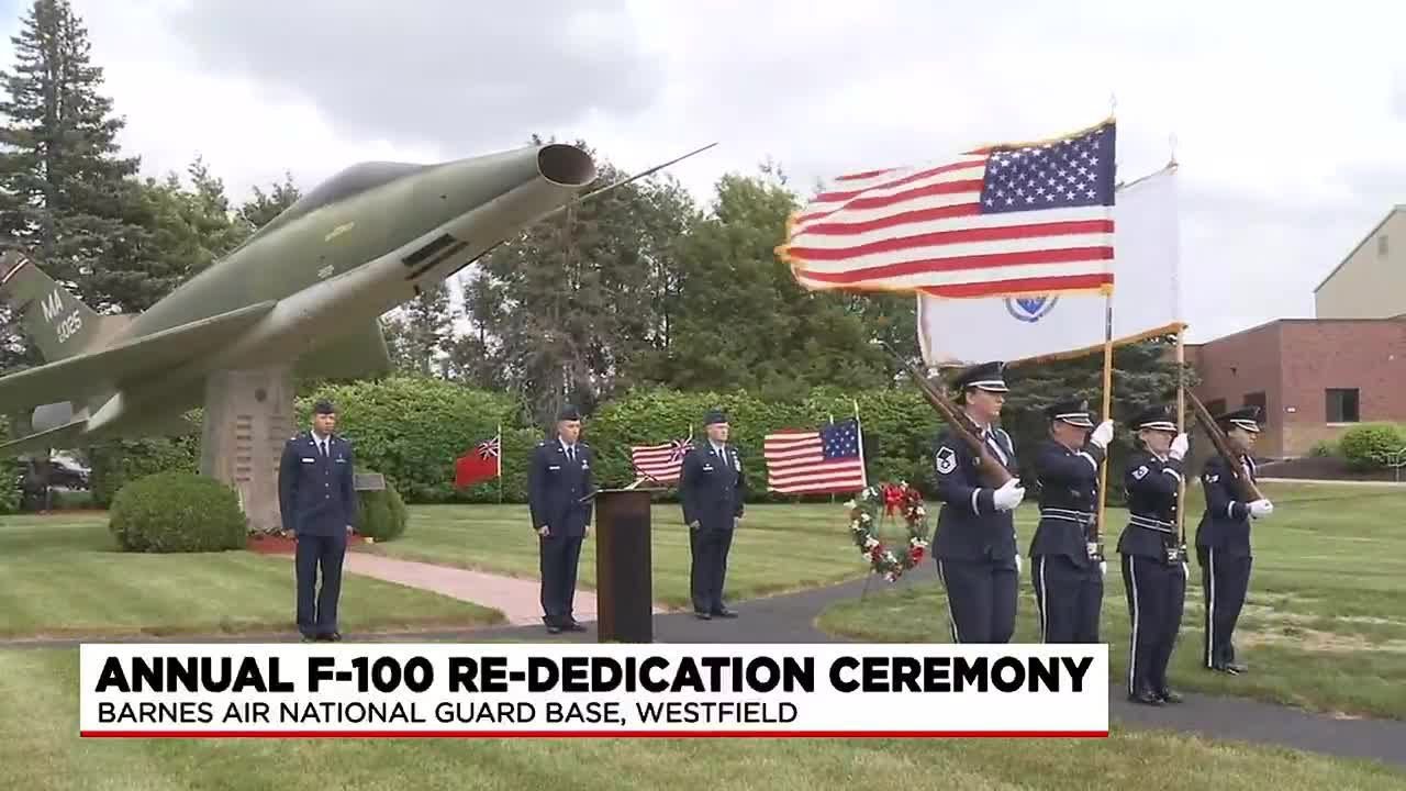 Barnes Air National Guard Base honors aviation victims in F-100 ...