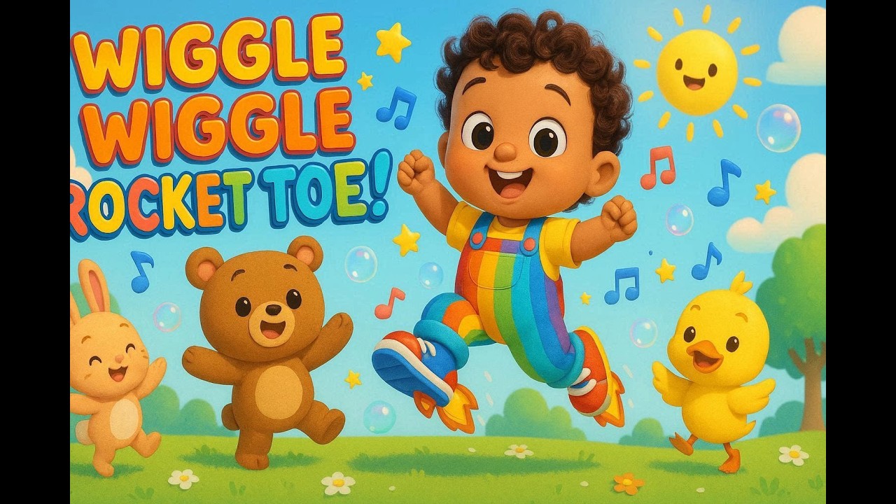 Wiggle Wiggle Rocket Toes! 🚀 | Fun Toddler Dance Song | Kids Action ...