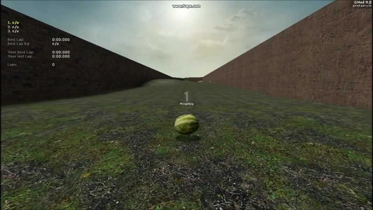 Gmod melon racer - YouTube