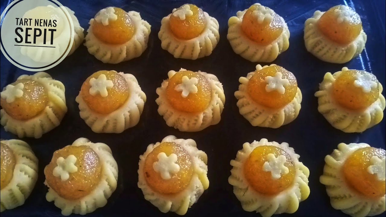 Tart Nenas Sepit | Resepi inti nenas mudah | Nastar Nenas - YouTube
