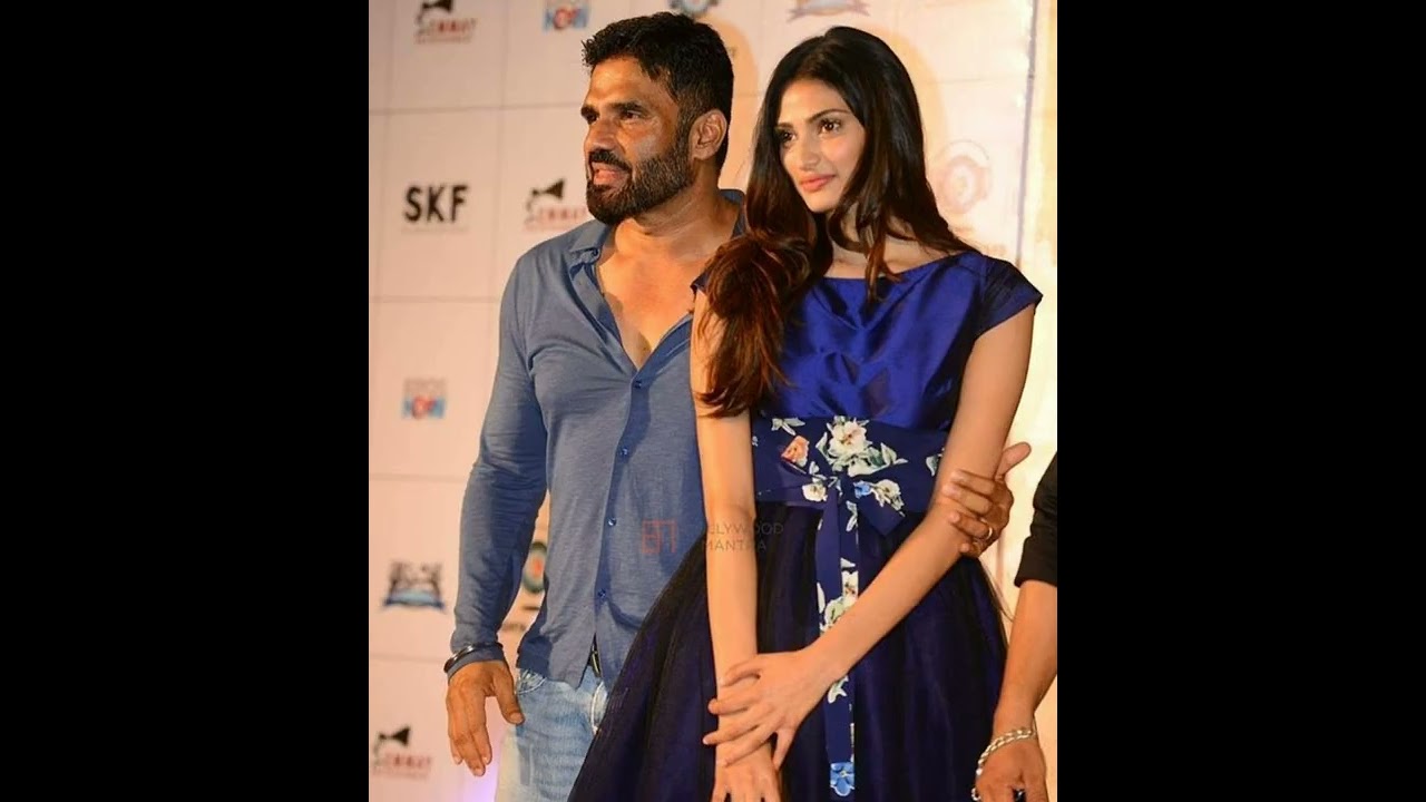 Sunil shetty with his cute daughter Athiya Shetty 😍🤩🥰 best baap beti ...