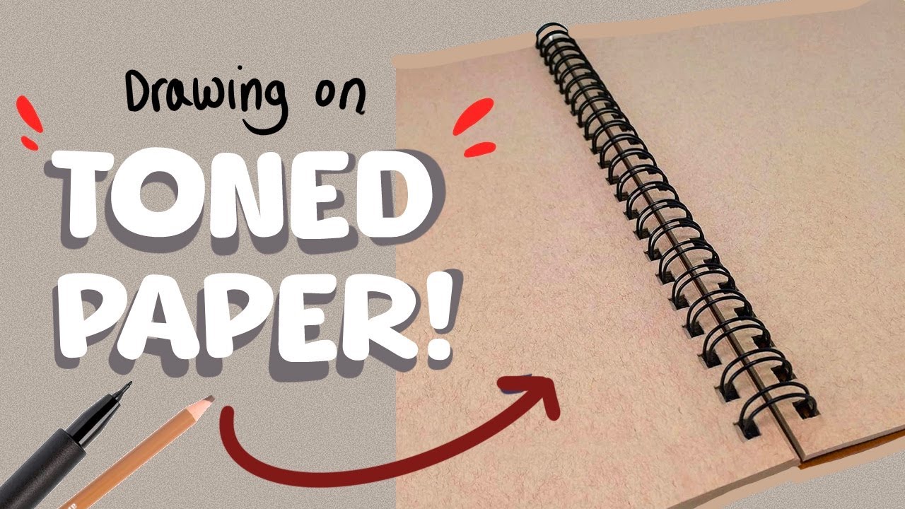 Let's draw on TONED TAN PAPER! // is it better than plain paper ...