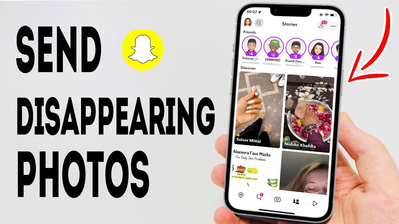 How To Send Disappearing Photos On Snapchat - Full Guide - YouTube