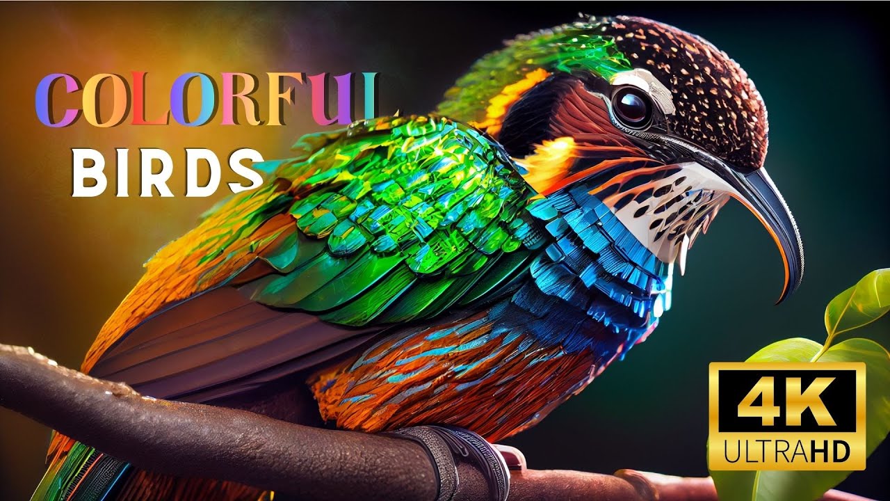 Colorful Birds in 4K - Relaxing Birds 4K | Scenic Wildlife Film With ...