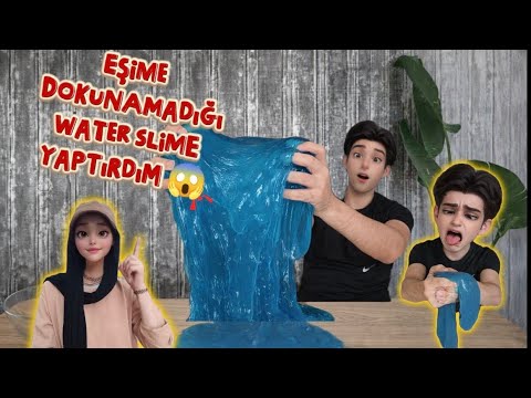 EŞİME DOKUNAMADIĞI WATER SLİME YAPTIRDIM 🤭 