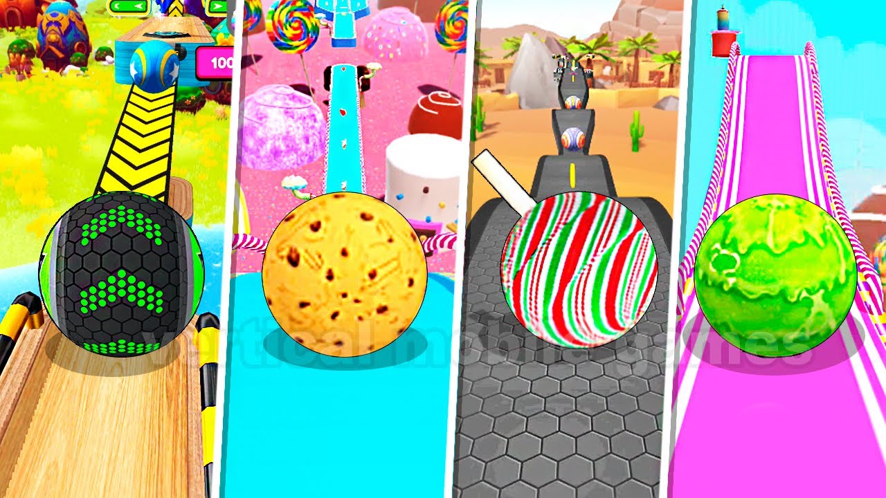 Going Balls vs Candy Ball Run vs Rolling Ball Sky Escape vs Candy Land ...
