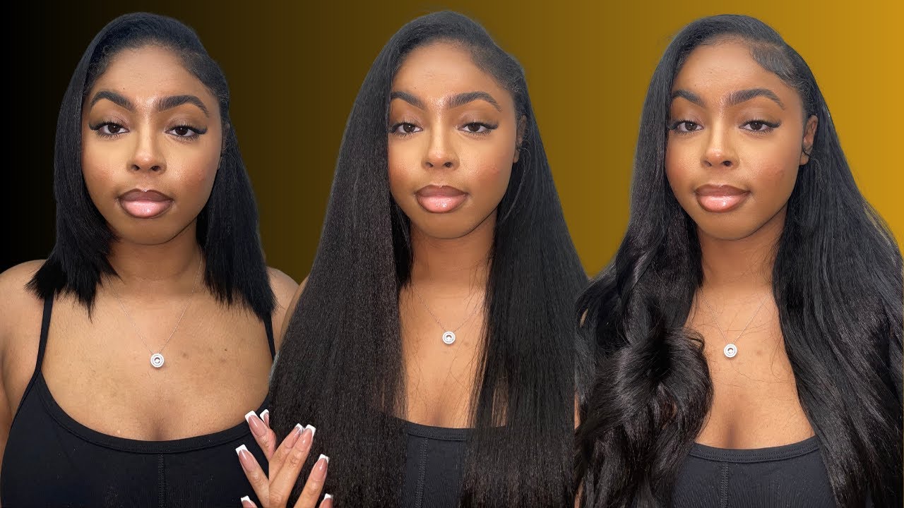 THE BEST CLIP-INS | HOW TO STYLE KINKY STRAIGHT EXTENSIONS & BLEND WITH 3C-4A HAIR - YouTube