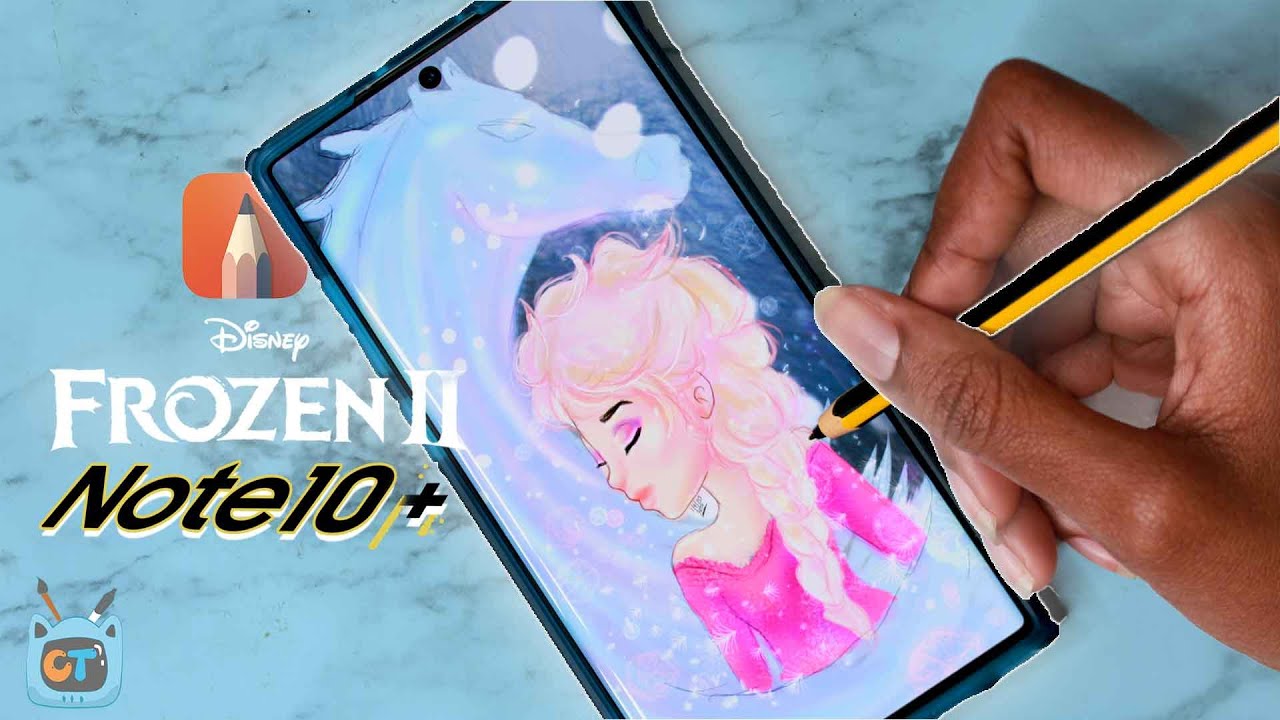 Drawing Frozen 2 Elsa on my phone + Ringke screen protector followup ...