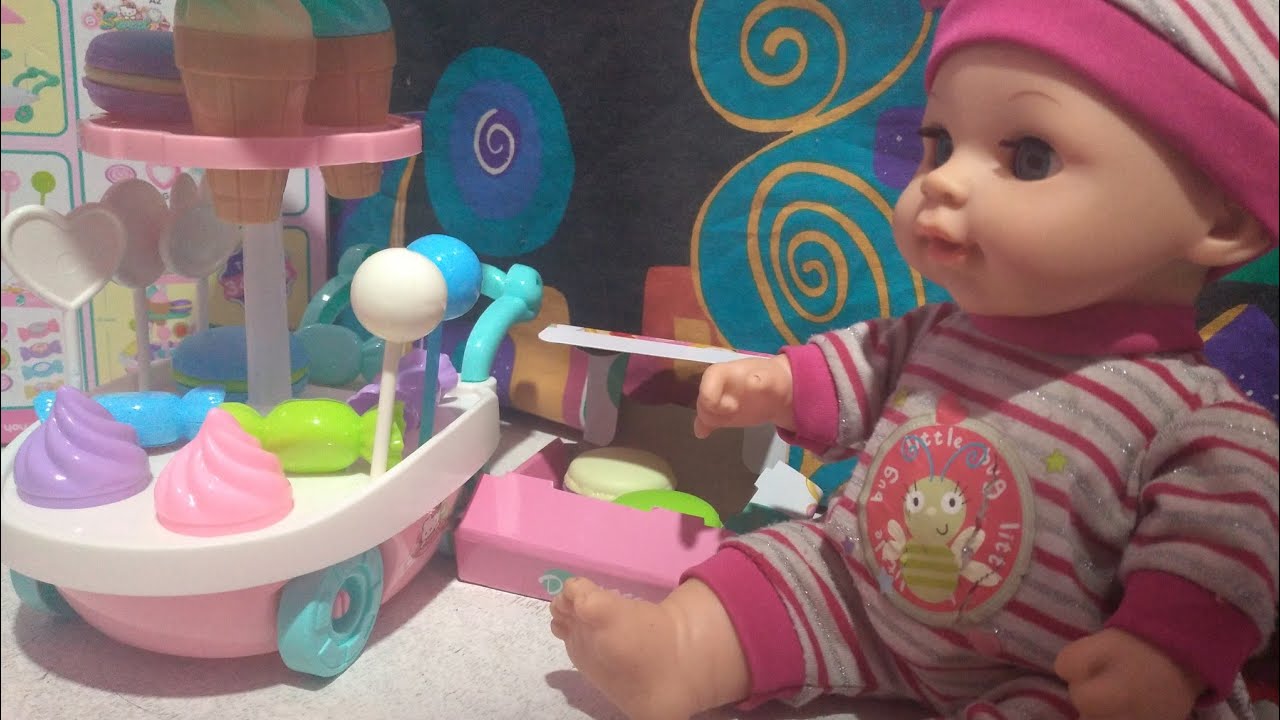 11 minutes with baby dolls sweet desserts | ASMR - YouTube