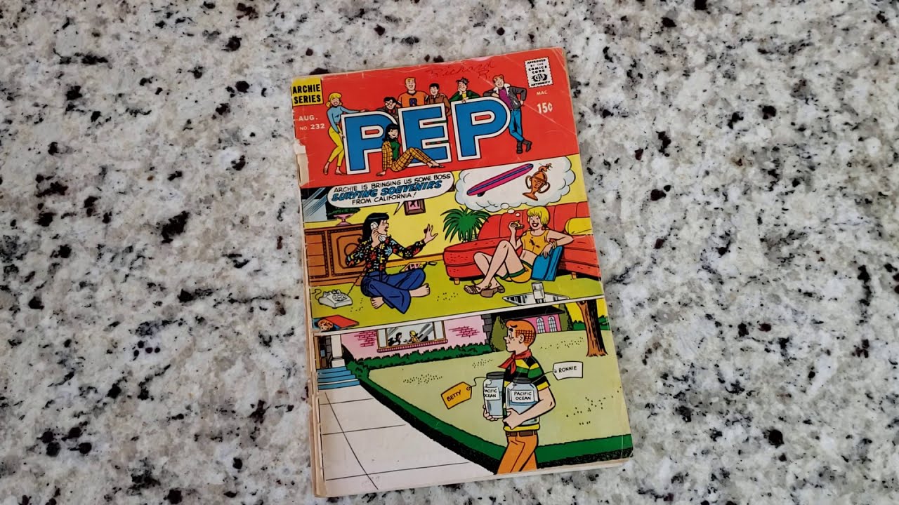 Pep No. 232 comic book 1969 Archie Comics - YouTube