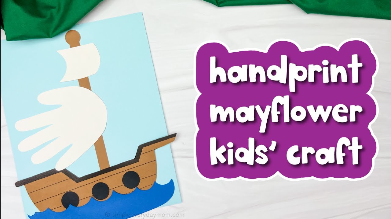 Mayflower Handprint Craft For Kids - YouTube