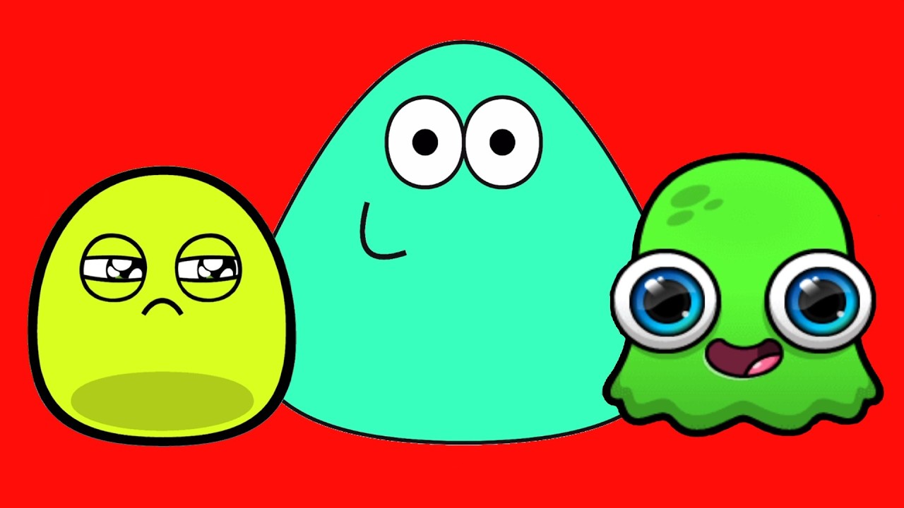 POU - Pou y sus amigos de siempre. Pou juega con Moy 7 y MyBoo - YouTube