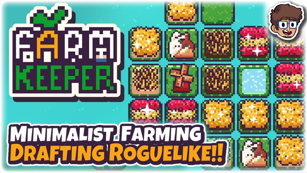 Minimalist Farming Drafting Roguelike!! | Let's Try Farm Keeper - YouTube