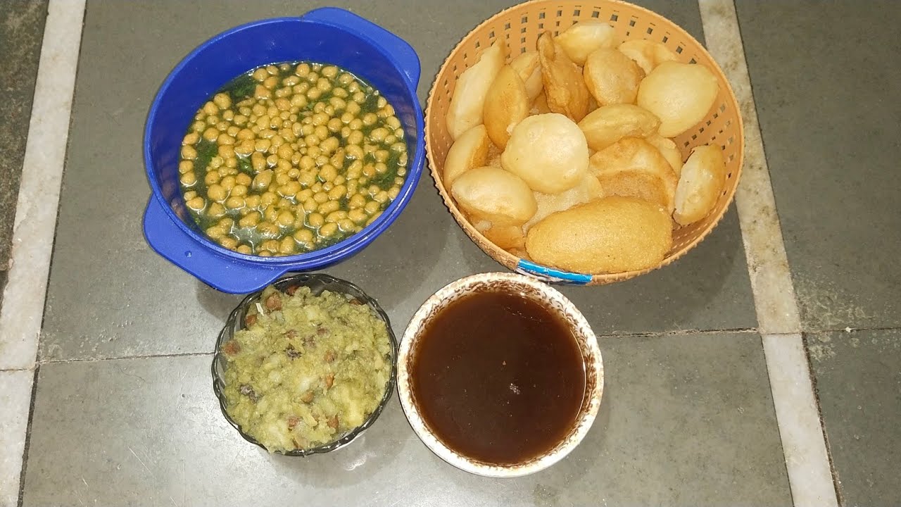 home made pani puri l full recipe l suji ki puri l pakodi masala l ...